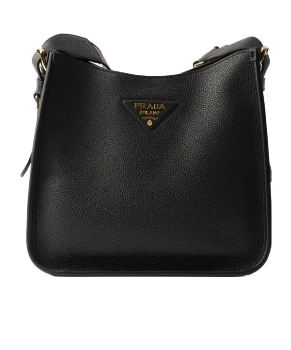 Prada Hobo Crossbody Bag - Black