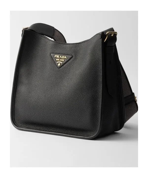 Prada Hobo Crossbody Bag - Black