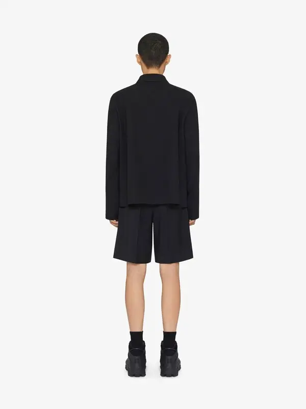 Givenchy Elasticated Waist Bermuda Shorts With 4g Logo - Black