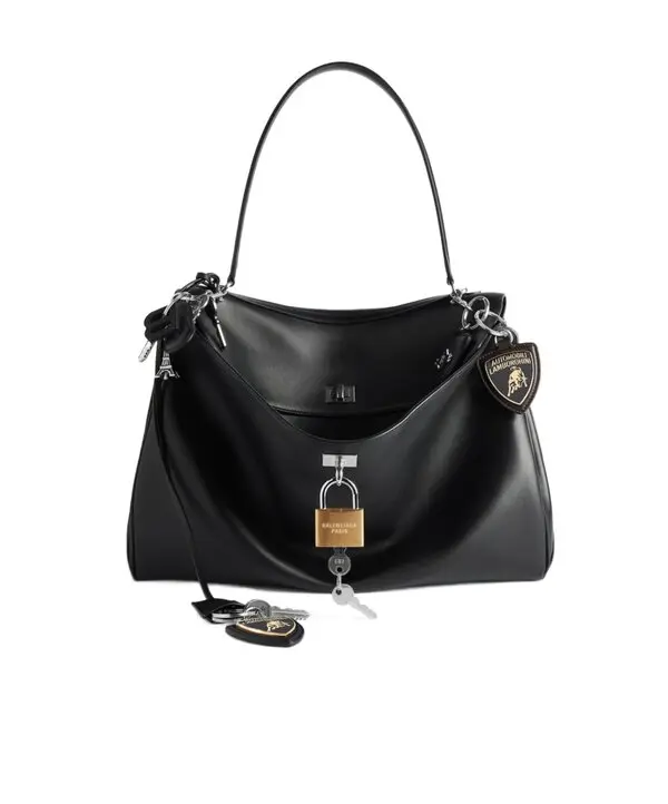 Balenciaga Automobili Lamborghini Rodeo Handbag Large - Black