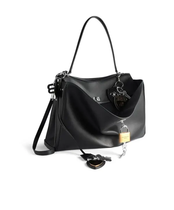 Balenciaga Automobili Lamborghini Rodeo Handbag Large - Black