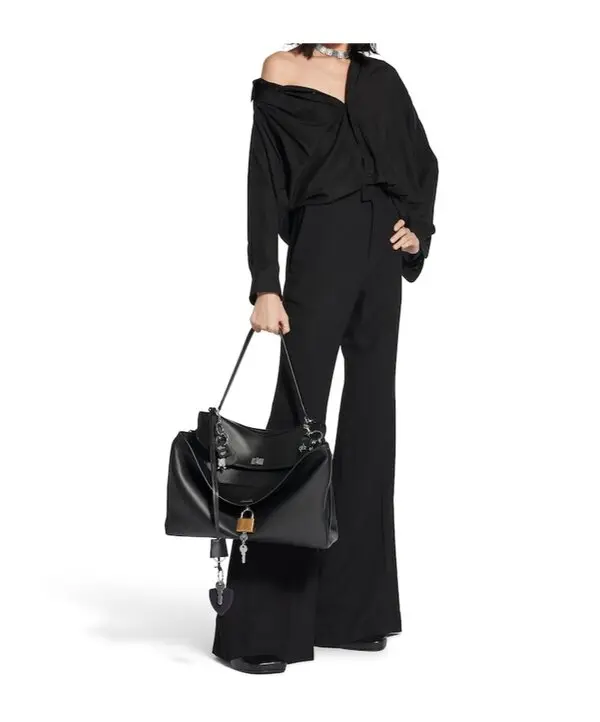 Balenciaga Automobili Lamborghini Rodeo Handbag Large - Black