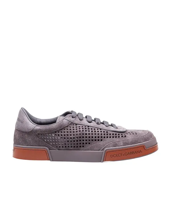 Dolce & Gabbana Portofino Yacht Calfskin Sneakers - Gray