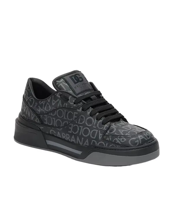 Dolce & Gabbana Roma Sneakers With Logo Detailing - Black