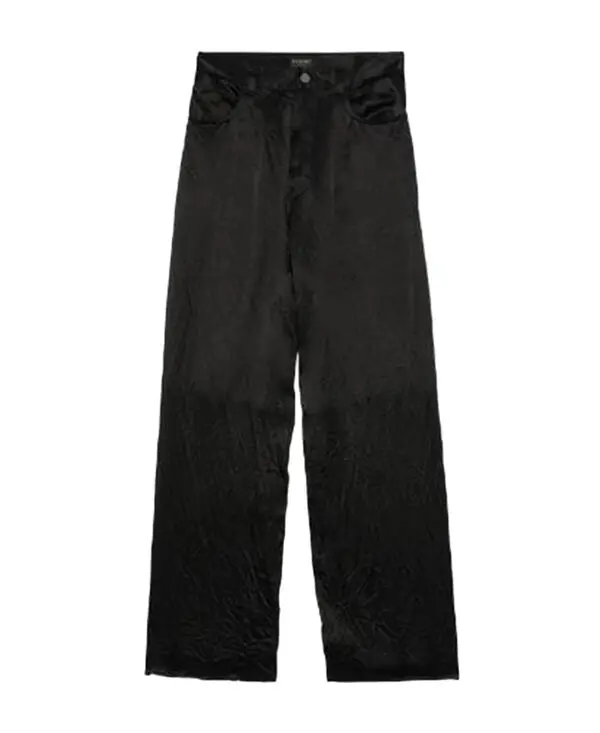 Balenciaga Crinkled Effect Baggy Trousers