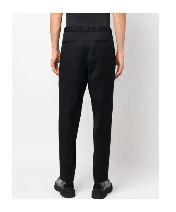 JIL SANDER Elasticated-waistband Cropped Trousers - Black