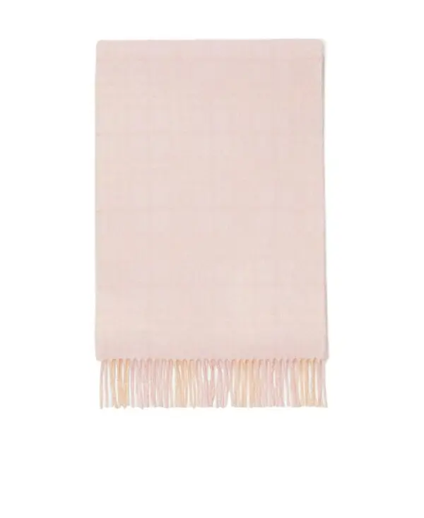 Burberry Logo-patch Fringed-edge Reversible Scarf