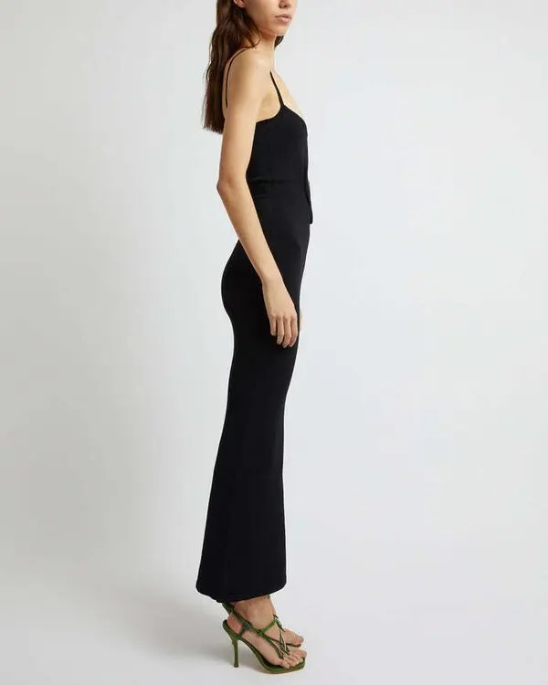Christopher Esber Cutout Knitted Maxi Dress - Black