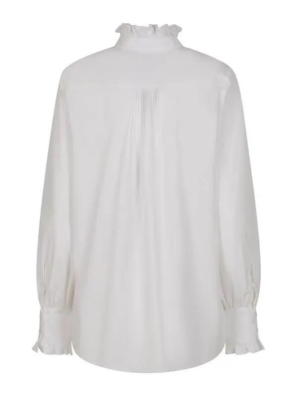 Valentino Garavani Ruffled High-neck Button-up Shirt