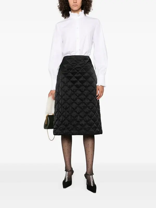 Valentino Garavani Ruffled High-neck Button-up Shirt