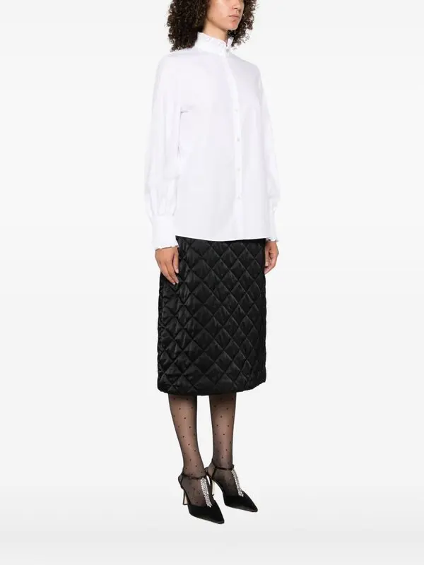 Valentino Garavani Ruffled High-neck Button-up Shirt