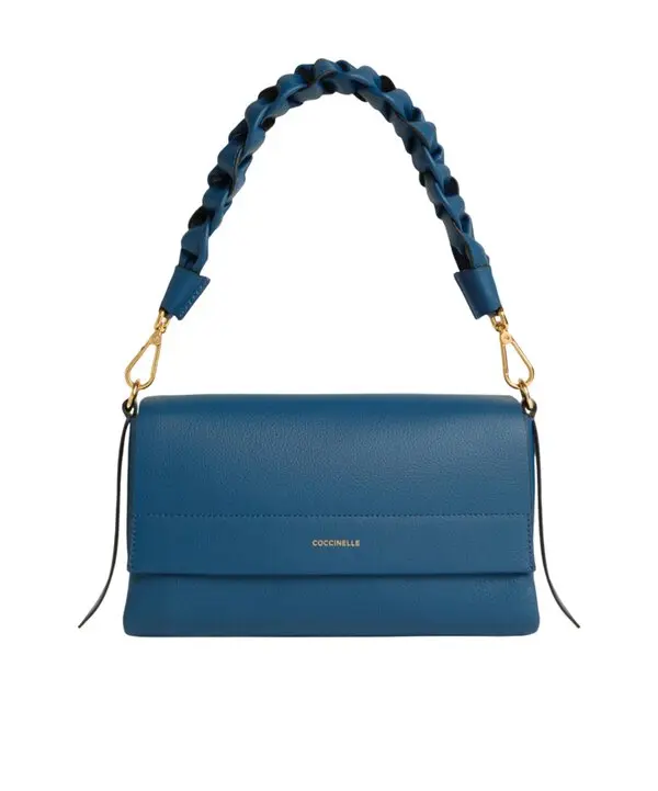 COCCINELLE Boheme Grana Double Small Shoulder Bag - Deep Blue