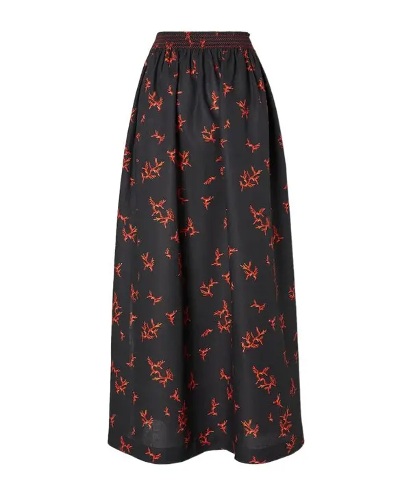 Fendi Coral Printed Elasticated Waist Skirt