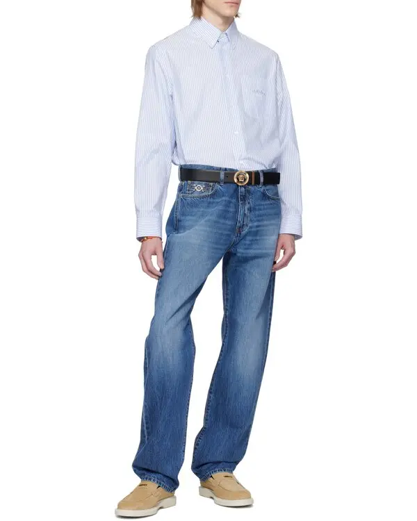 Versace Medusa Head Jeans - Blue