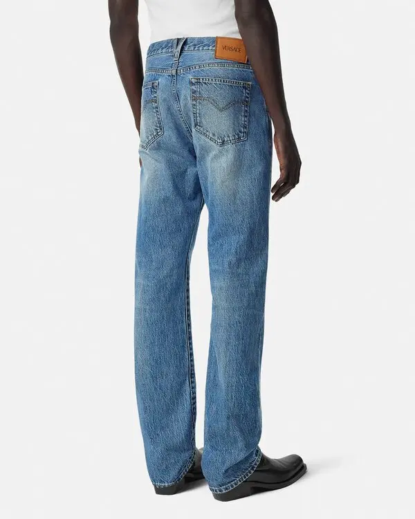 Versace Medusa Head Jeans - Blue