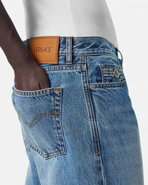 Versace Medusa Head Jeans - Blue