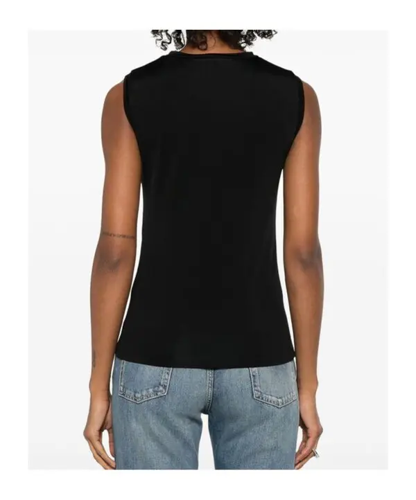 Alexander McQueen Logo Detailed Mesh Tank Top