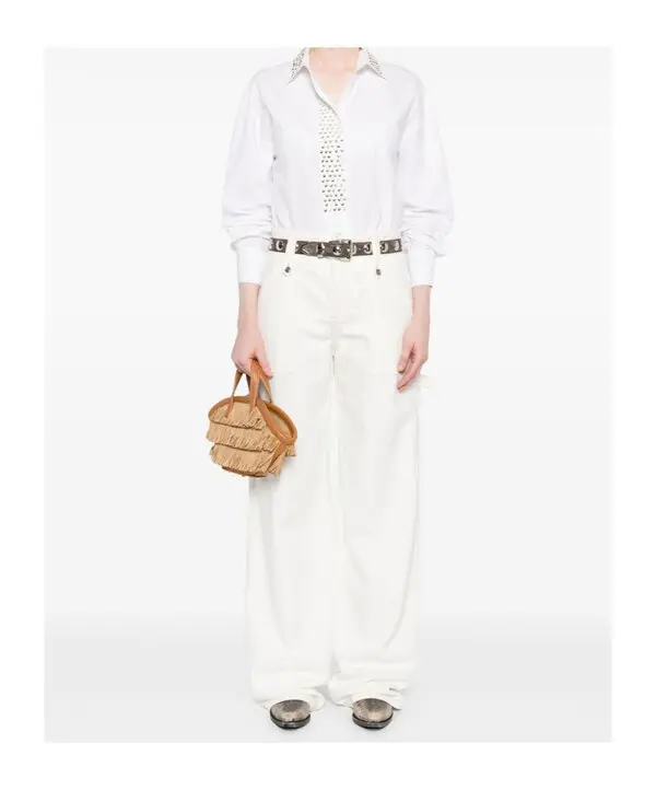 Ermanno Scervino Eyelet-embellished Jeans