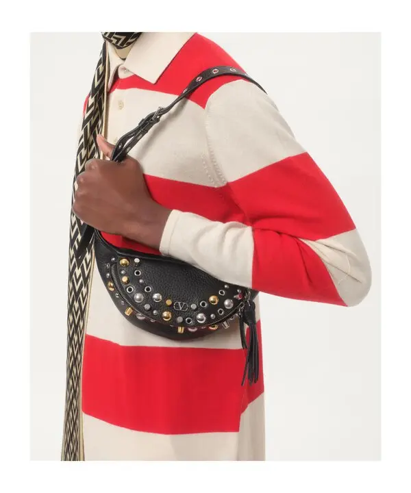 Valentino Garavani Studded Belt Bag - Black