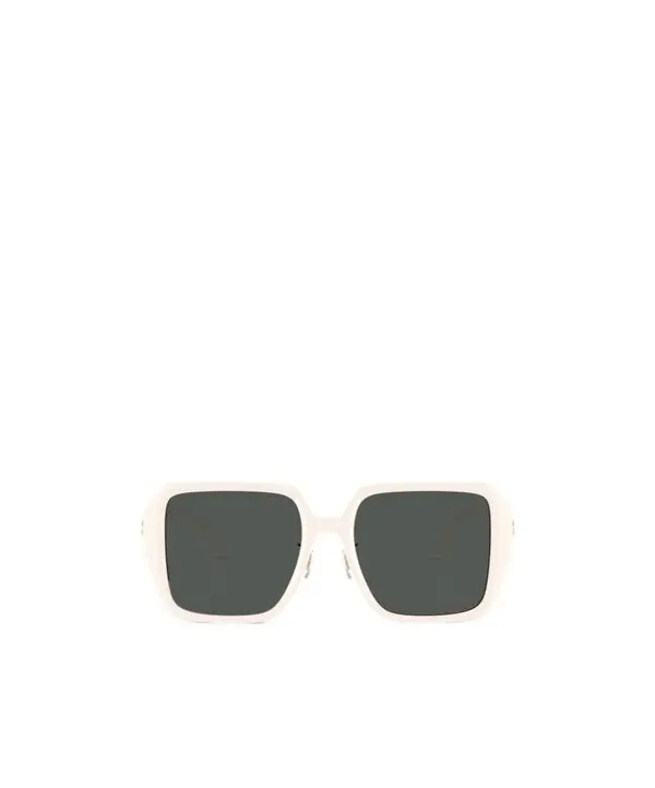 Versace Logo Square Frame Sunglasses - Black