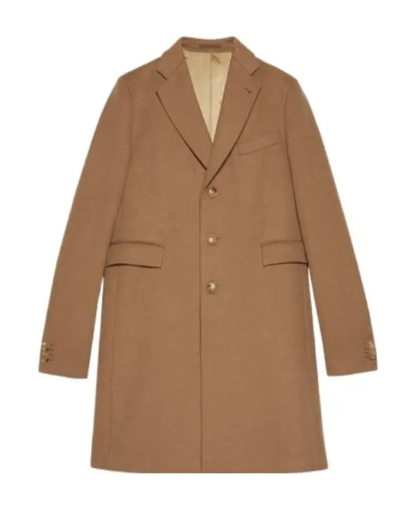 Gucci Camel Hair Single Breasted Coat