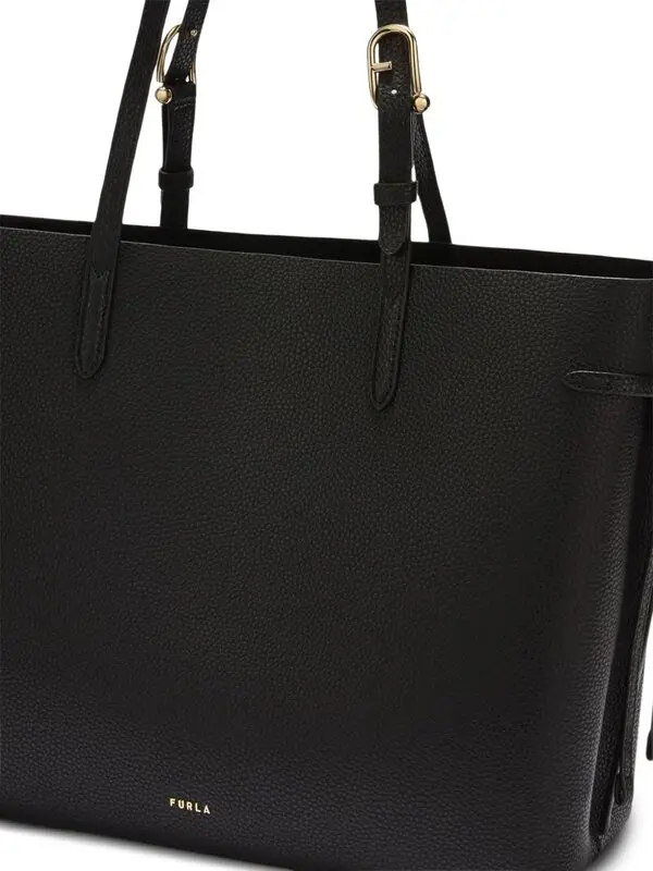Furla Letter Logo Shoulder Bag - Black