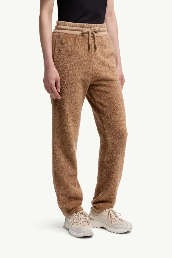 Moncler Teddy Track Pants - Beige