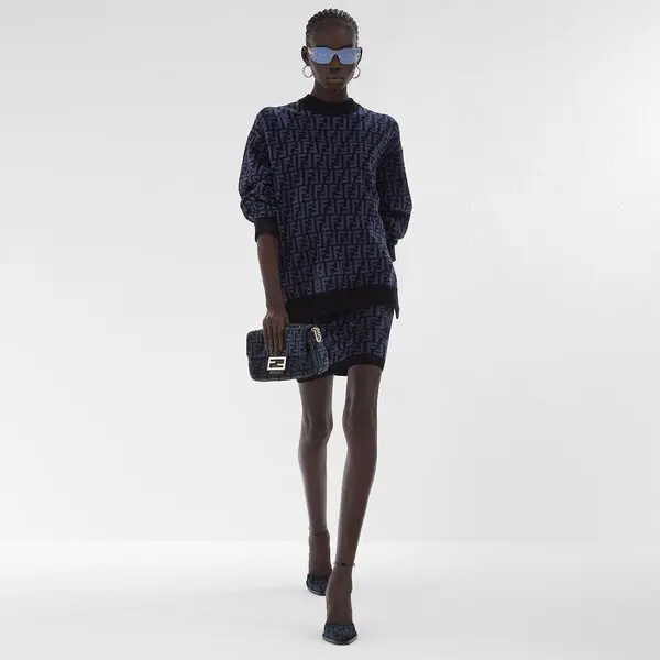 Fendi Ff Velvet Jumper
