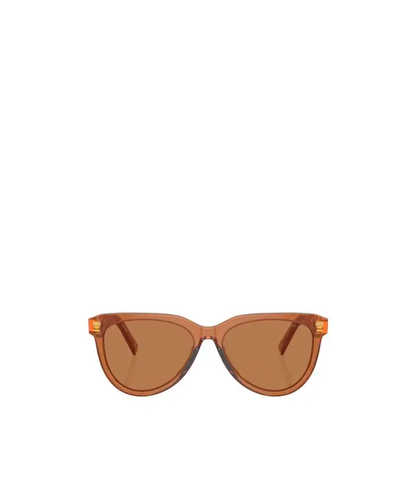 Miu Miu Oval Frame Sunglasses - Brown