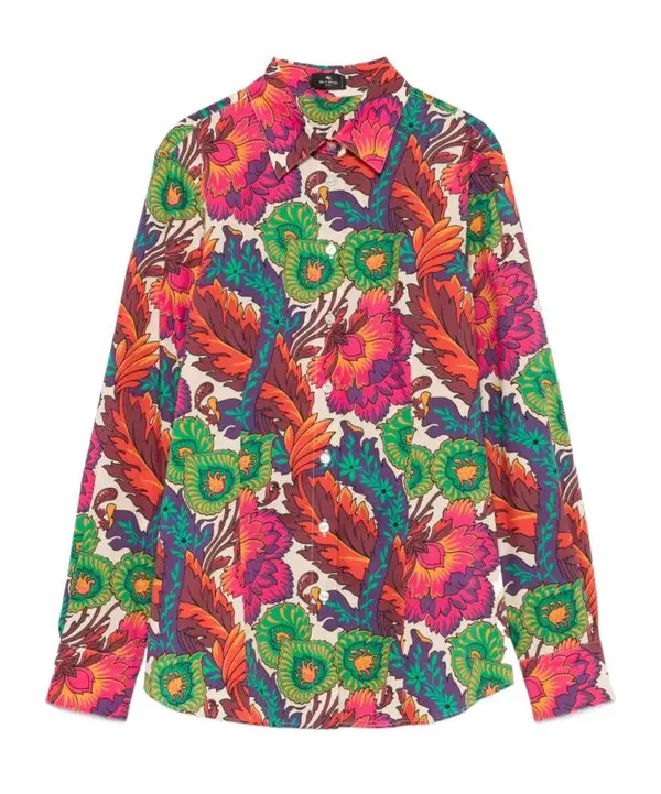Etro Floral Print Long Sleeve Shirt