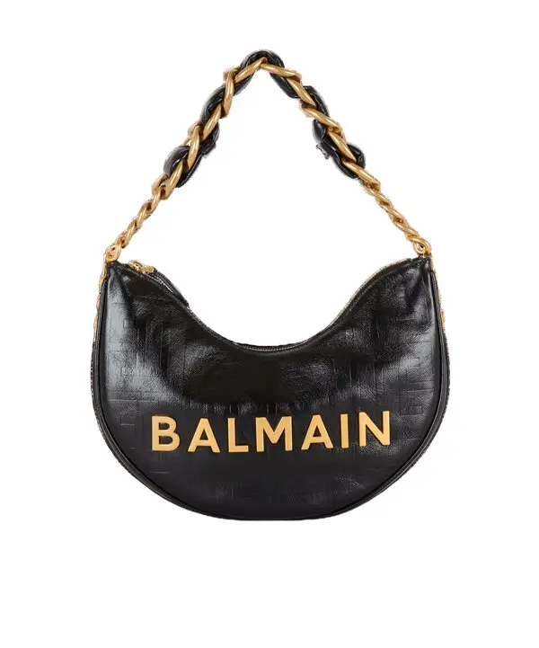 Balmain 1945 Soft Moon Shoulder Bag
