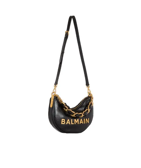 Balmain 1945 Soft Moon Shoulder Bag