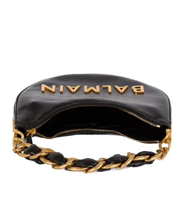 Balmain 1945 Soft Moon Shoulder Bag