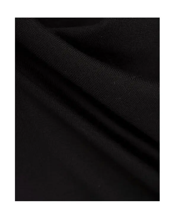 Fedeli Long-sleeved Crewneck Sweater - Black