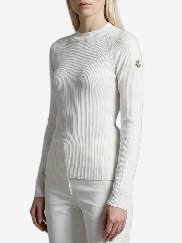 Moncler Ribbed Crewneck Knitted Jumper