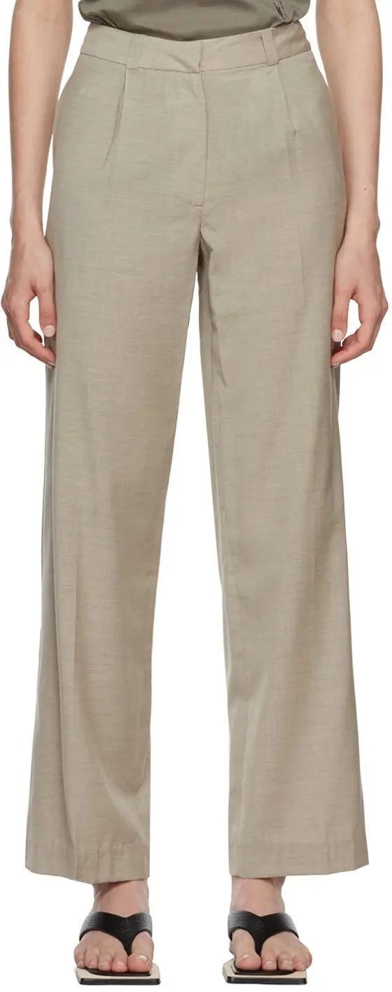 LOW CLASSIC Logo Straight Casual Pants