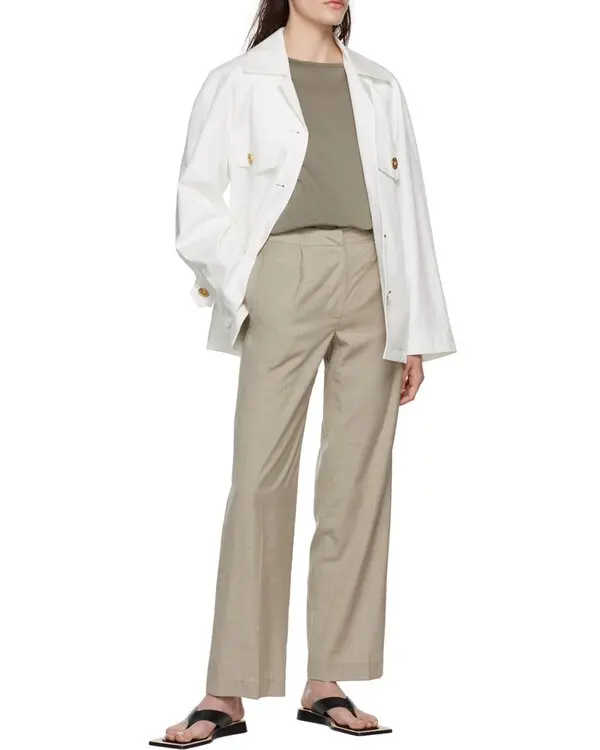 LOW CLASSIC Logo Straight Casual Pants