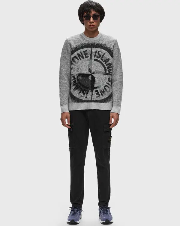 Stone Island Crewneck Sweater With Logo Print