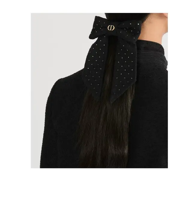 Dior Large Twist Bow Barrette