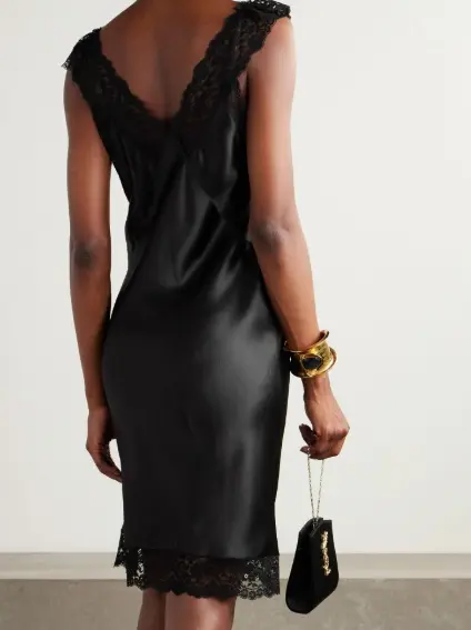 Saint Laurent Sleeveless Lace Dress