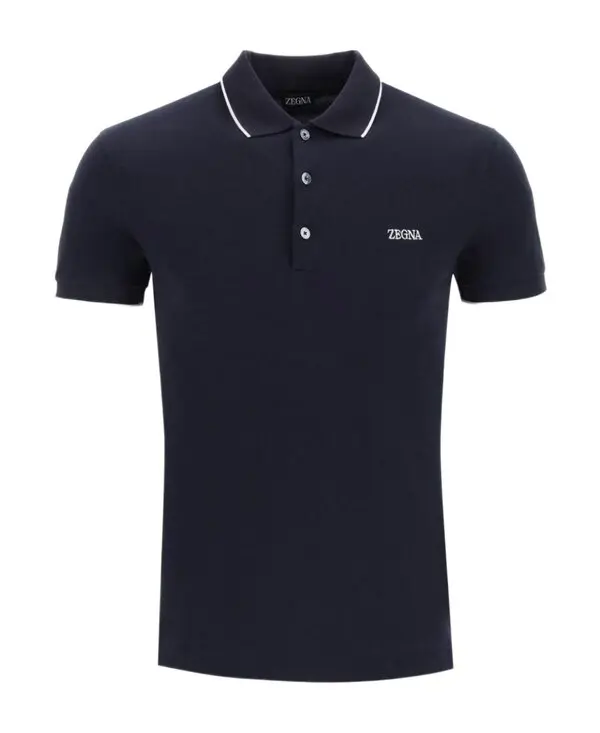 Zegna Short-sleeved Polo Shirt - Black