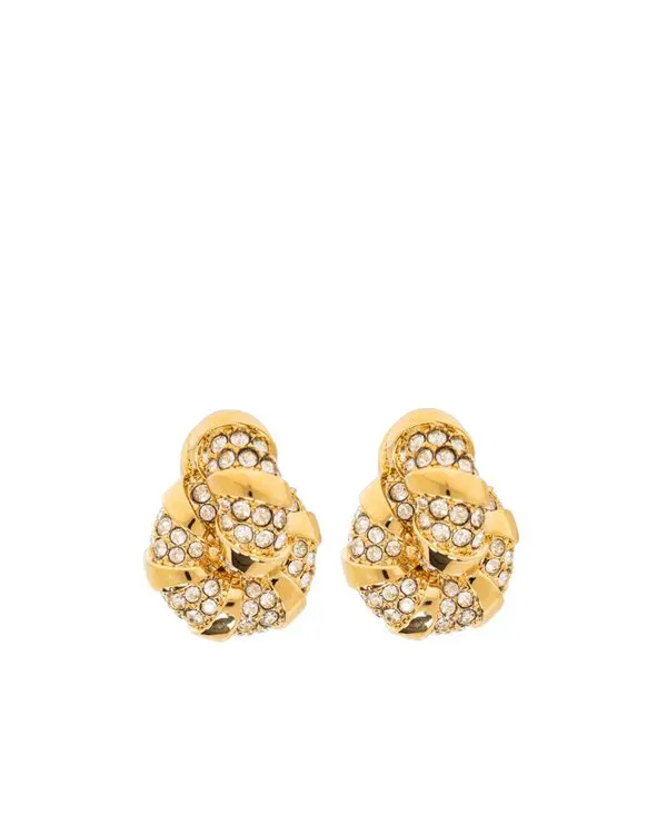 LANVIN Embellished Knot Detail Earrings - Multicolor