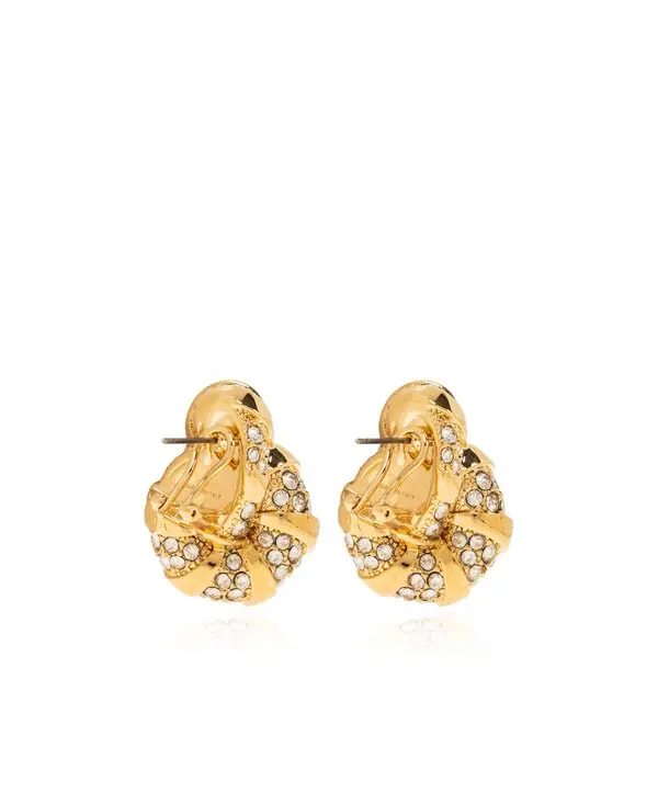 LANVIN Embellished Knot Detail Earrings - Multicolor