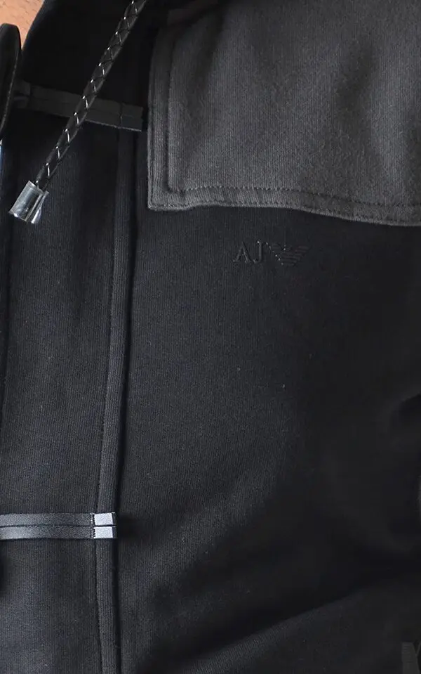 Emporio Armani Dark Blue Logo Casual Jacket
