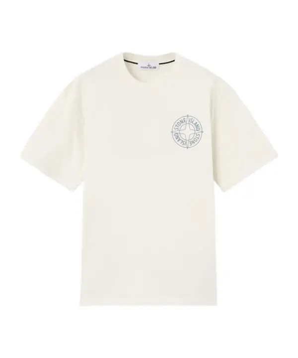 Stone Island Logo Back Print T-shirt - Ivory