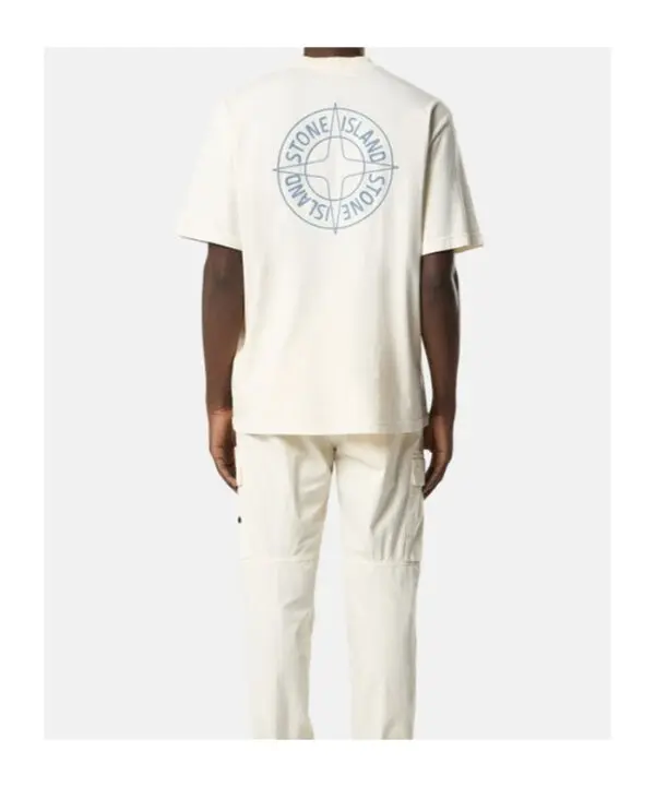 Stone Island Logo Back Print T-shirt - Ivory