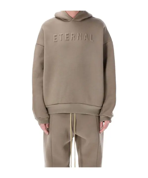 Fear Of God Logo Embossed Hoodie - Nude