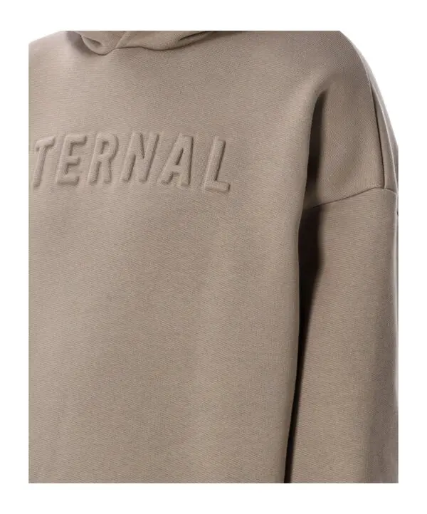 Fear Of God Logo Embossed Hoodie - Nude
