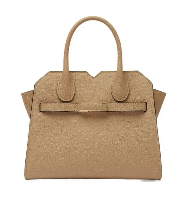 VALEXTRA Milano Mini Top Handle Bag - Brown