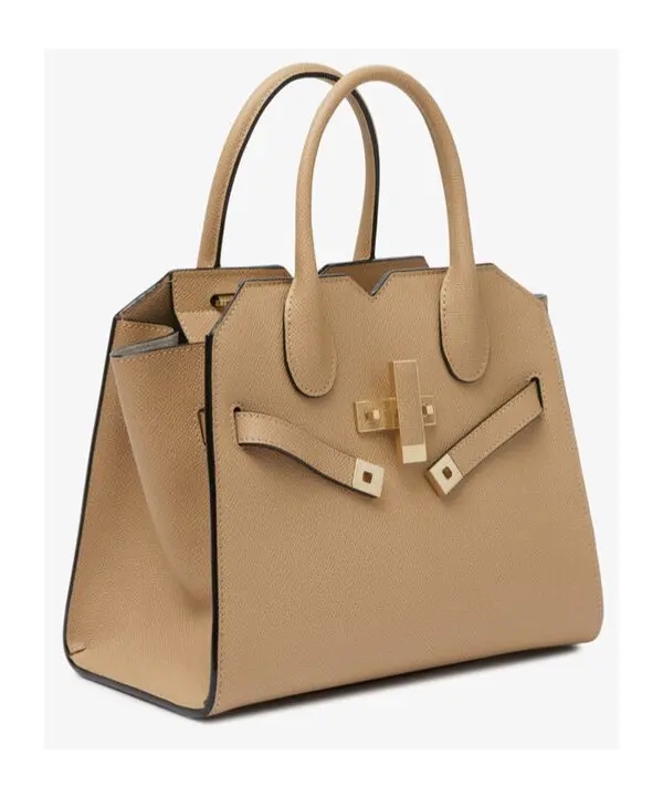 VALEXTRA Milano Mini Top Handle Bag - Brown